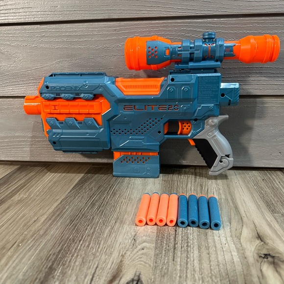 Nerf | Toys | Nerf Elite 2 Blaster Toy Orange And Blue | Poshmark